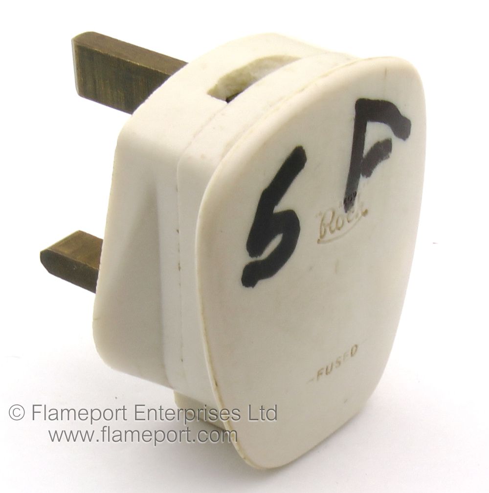 White plastic ROCK brand plug